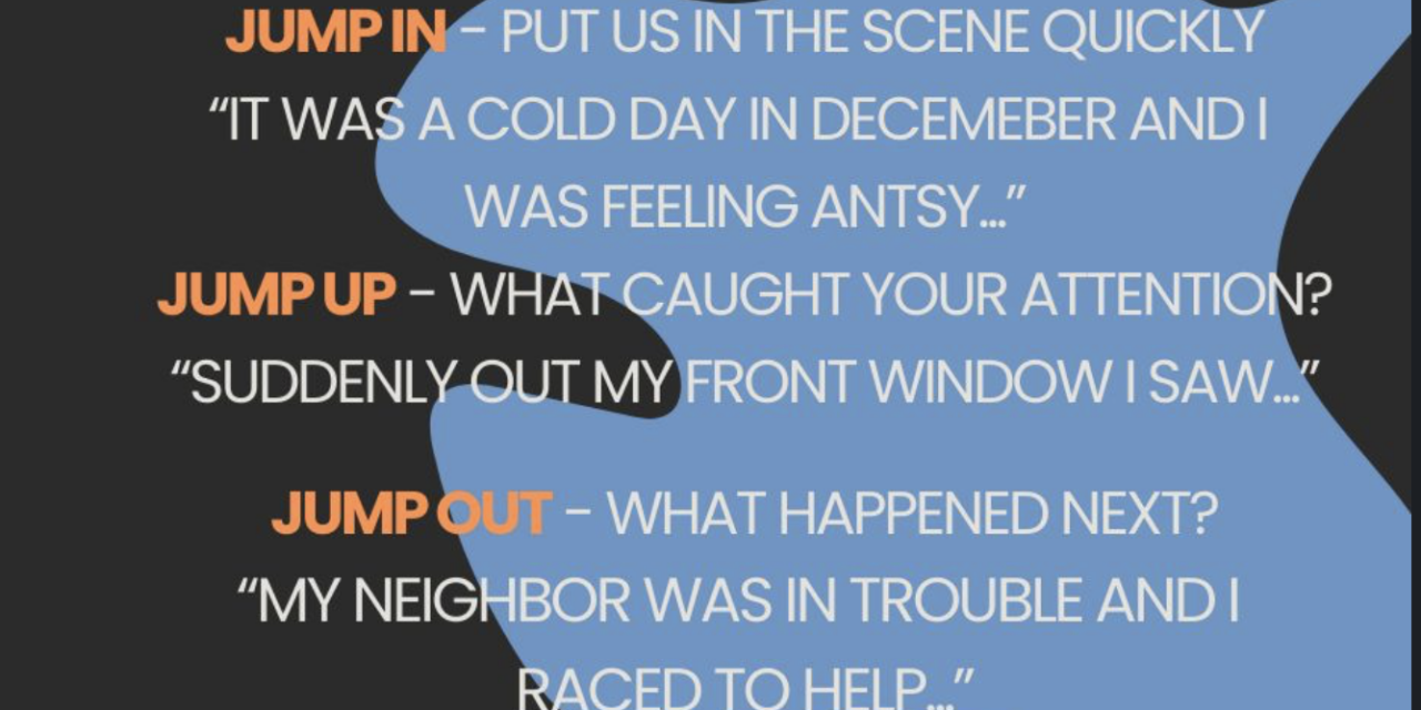 Jump In, Jump Up, Jump Out – Stories Make Facts Stick | Varga & Associates